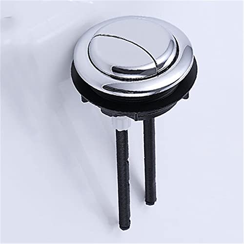 XXXDXDP Flush Toilet Tank Button Round Shape Toilet Push Dual Flush Buttons Bathroom Accessories 70mm/48mm (Size : B70MM)
