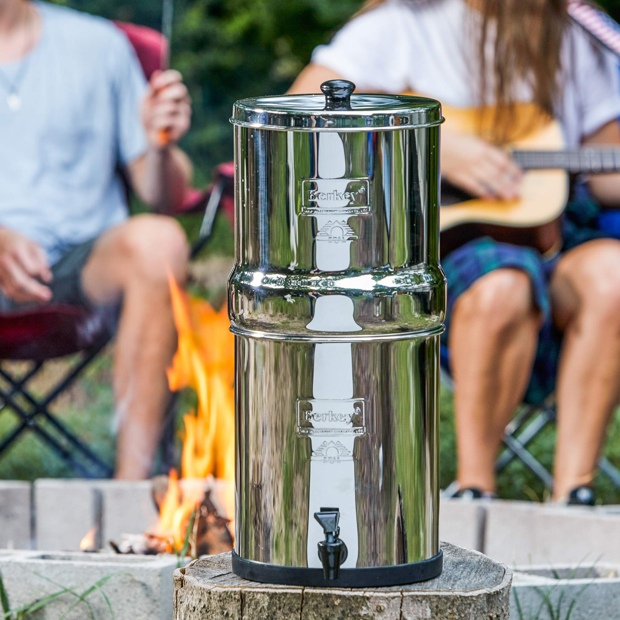 Travel Berkey Gravity-Fed Water Filter with 2 Black Berkey ElementsâEnjoy Potable Water While Camping, RVing, Off-Grid, Emergencies, Every Day at Home