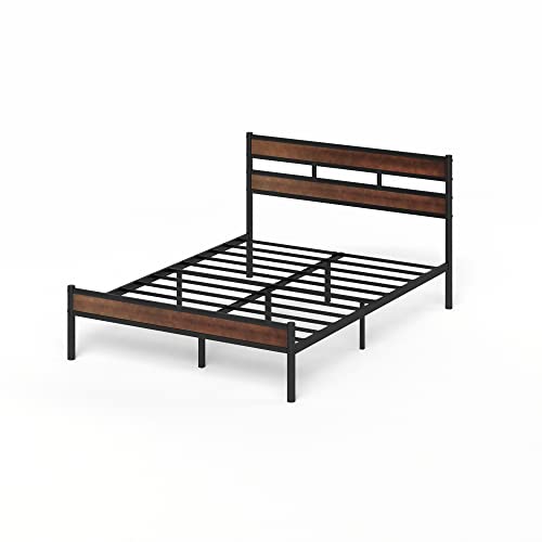 ZINUS Roman Bamboo and Metal Platform Bed Frame / No Box Spring Needed / Easy Assembly, Full