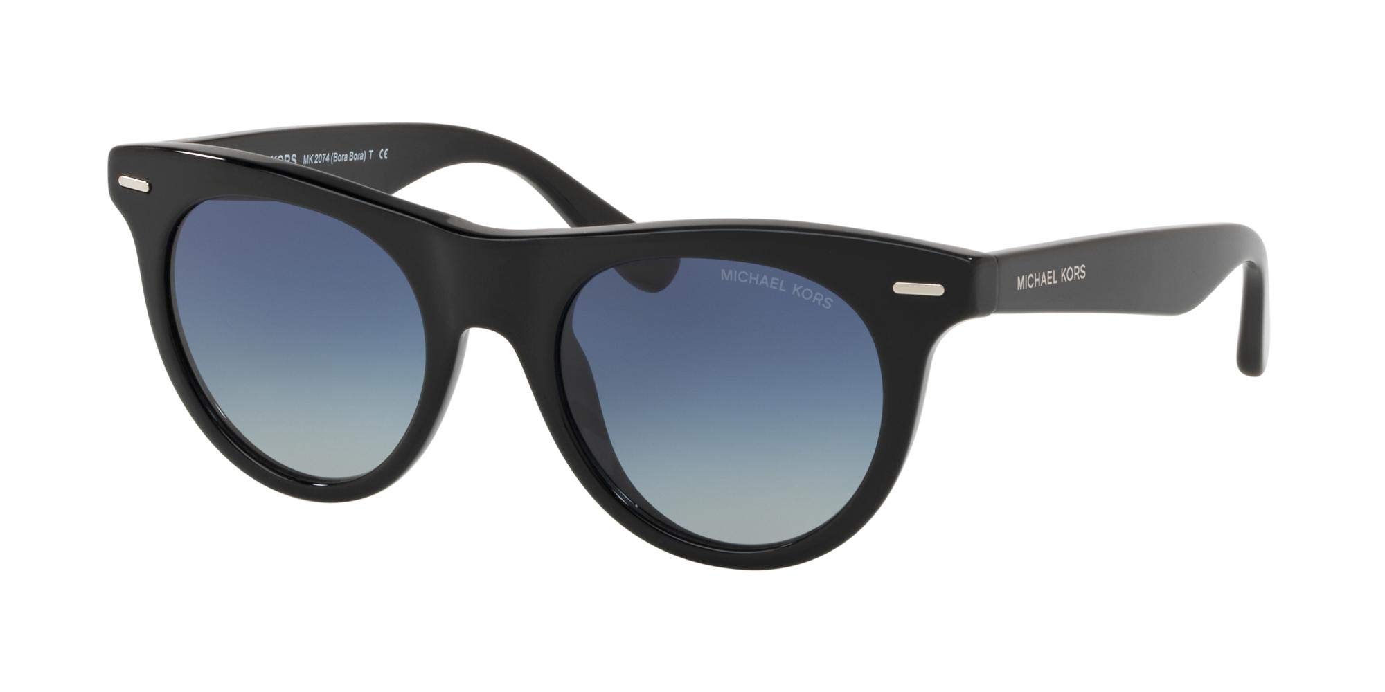 Michael Kors MK2074-30054L Sunglasses BORA BORA BLACK ACETATE w/GREY BLUE GRADIENT 49mm