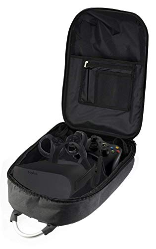 Navitech Rugged Grey Backpack/Rucksack/Travel Case Comaptible with The Oculus Quest All-in-one VR Gaming Headset