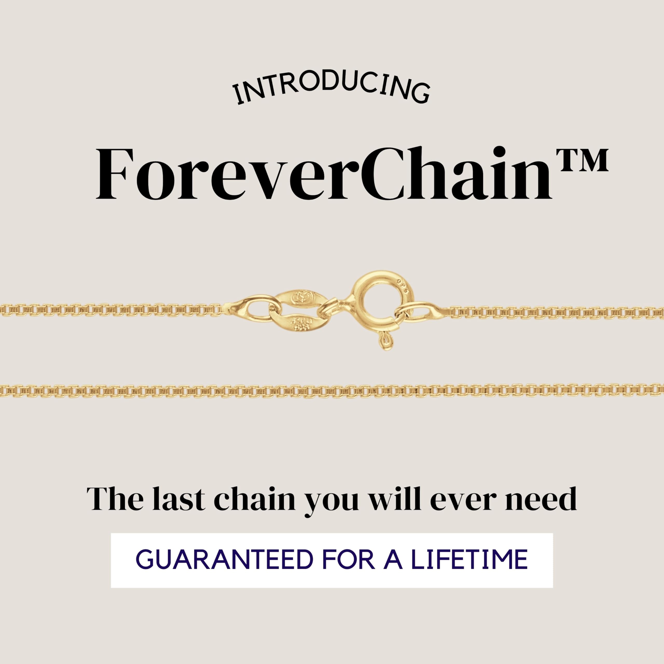 KISPER Italian 18K Gold Plated 925 Sterling Silver Diamond Cut Box Link Chain Necklace – for Women & Men with Spring Ring Clasp – Made in Italy, 20"