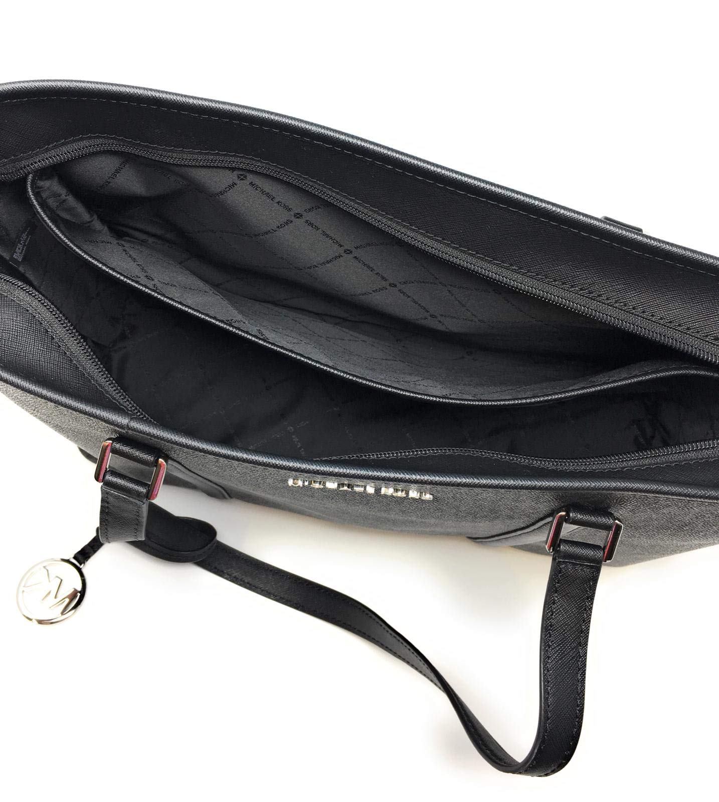 Michael Kors Women's Sady Carryall Shoulder Bag, Black Pvc 2019, One Size