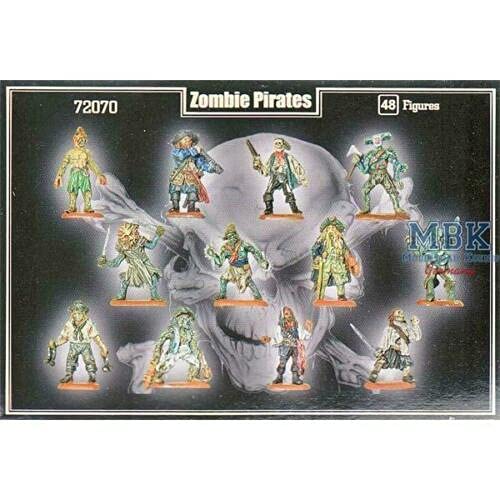 Mars Figures 72070-1/72 Scale Plastic Model Kit Zombie Pirates, Model kit