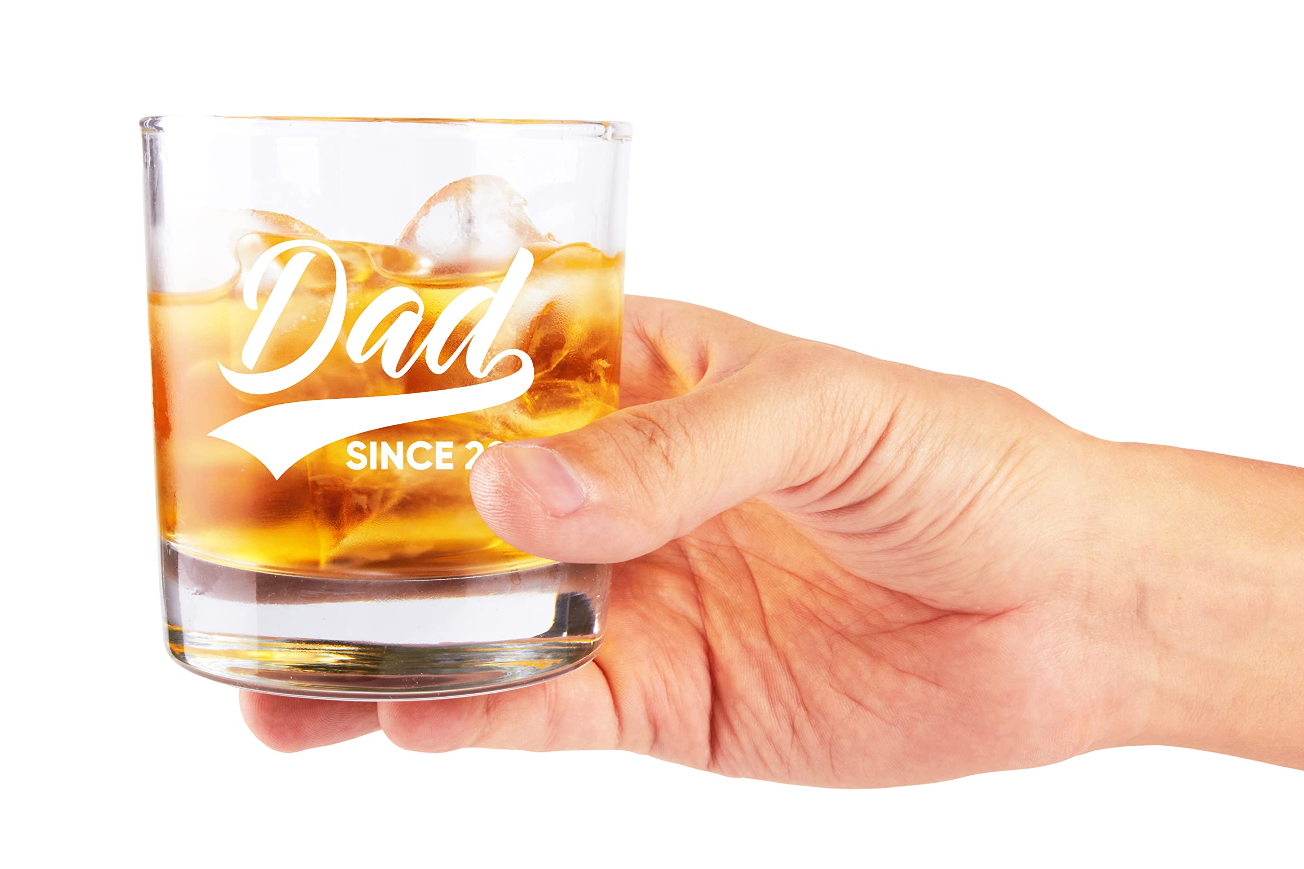New Dad Gifts - Dad Since 2023" Whiskey Glass 11oz - Funny and Unique Gift Idea for New Dad, From Daughter, Son, 1st, Expectant, Daddy to Be