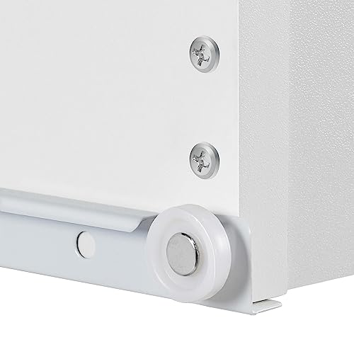 Yaheetech Nightstand with 3 Drawers, Wooden Bedside Table with Storage, Small Bedside Storage Cabinet Unit with Sturdy Base for Bedroom/Small Space, White
