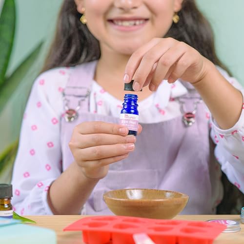 Kiss Naturals - Bath Bomb Making Arts & Crafts Kit with Organic Ingredients - includes Witch Hazel, Natural Fragrances, Silicone Molding Tray - Make 8 Fizzing Bath Bombs - Gift Kit for Boys & Girls