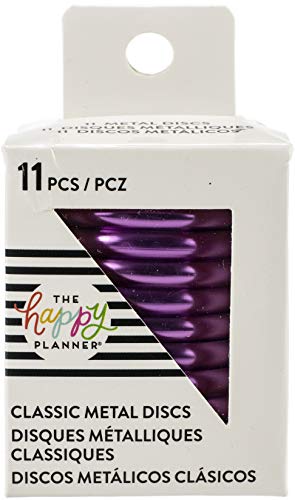 Me & My Big Ideas Happy Planner Medium Metal Expander Discs 11/Pkg-Violet,
