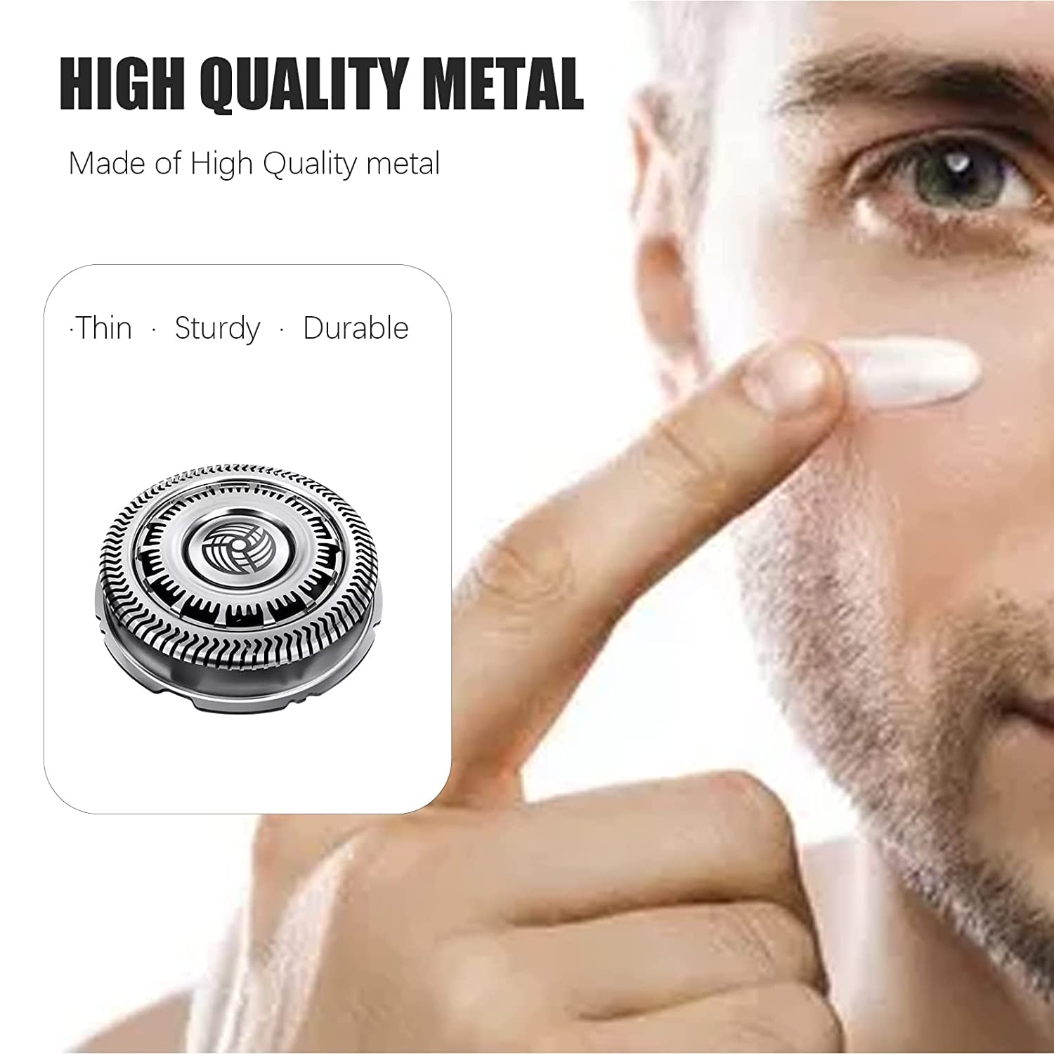 SH90 Replacement Heads for Philips Norelco Series 9000 Replacement Heads, Compatible With Shaver SH90 and Series 9000 (sh90/62 and series 9000), 6-pack