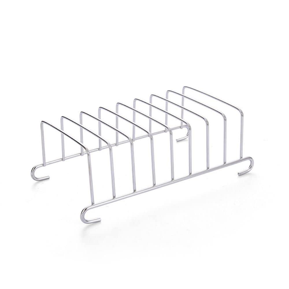REBABA Toast Bread Rack Holder 8 Slots Stainless Steel Tool Cooling Grid Bread Rack Rectangle Air Fryer Accessories for Home Restaurant