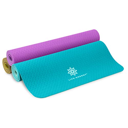 Life Energy 4mm TPE EkoSmart Yoga Mat - Zen Drop
