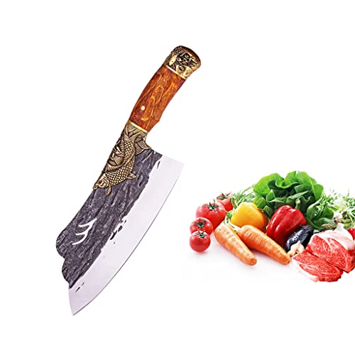 ZONGHAI Slicing Knife with Rosewood Handle - 8.47 inch Steel Blade - Kitchen Knife For Chopping, and Dicing Fruits, Vegetables and Meat
