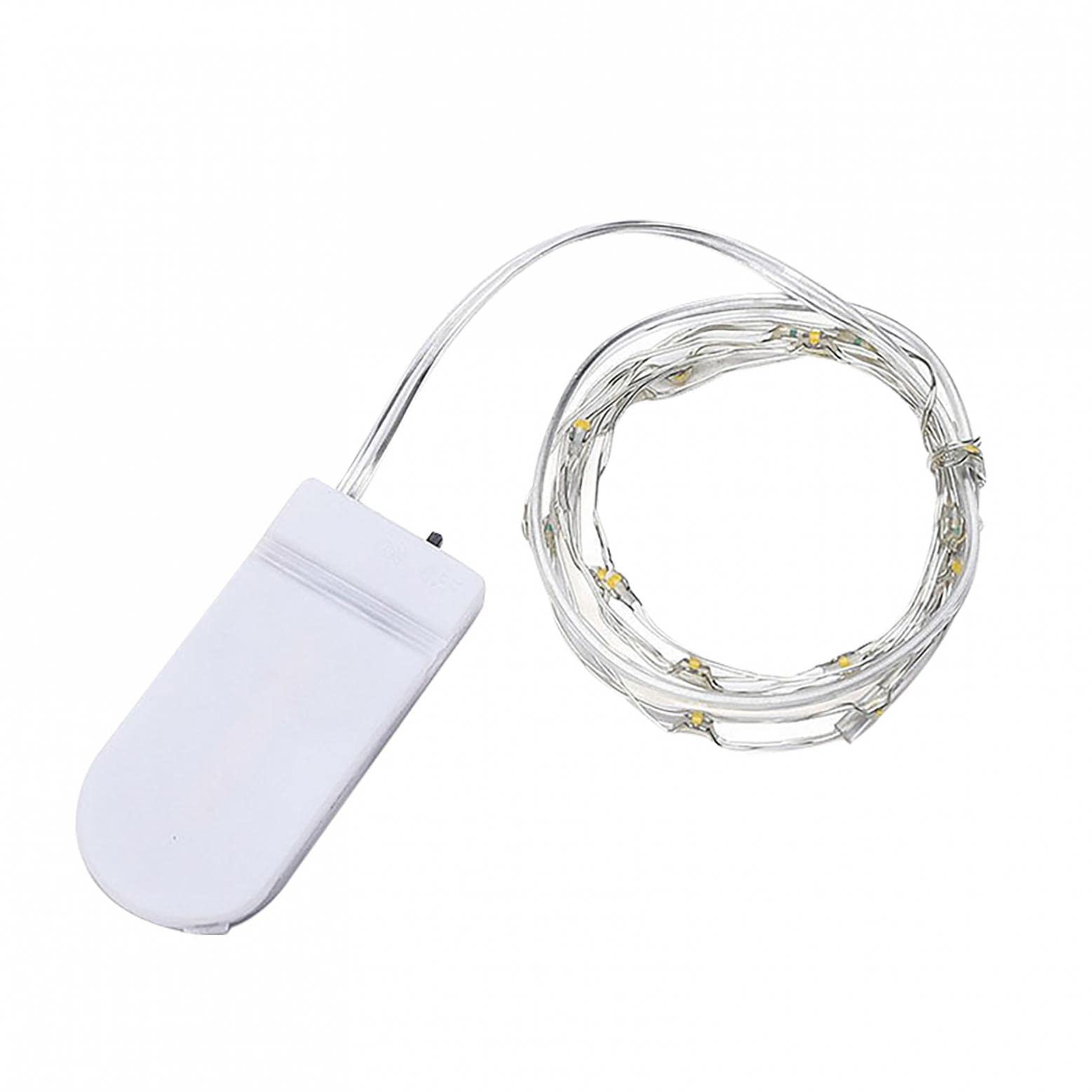 Led Fairy Lights Battery Operated, Twinkle Lights Battery Operated, Mini Copper Wire Firefly String Lights for DIY Home, Wedding, Holiday, Party, Christmas Decorations Warm White Battery Fairy Lights