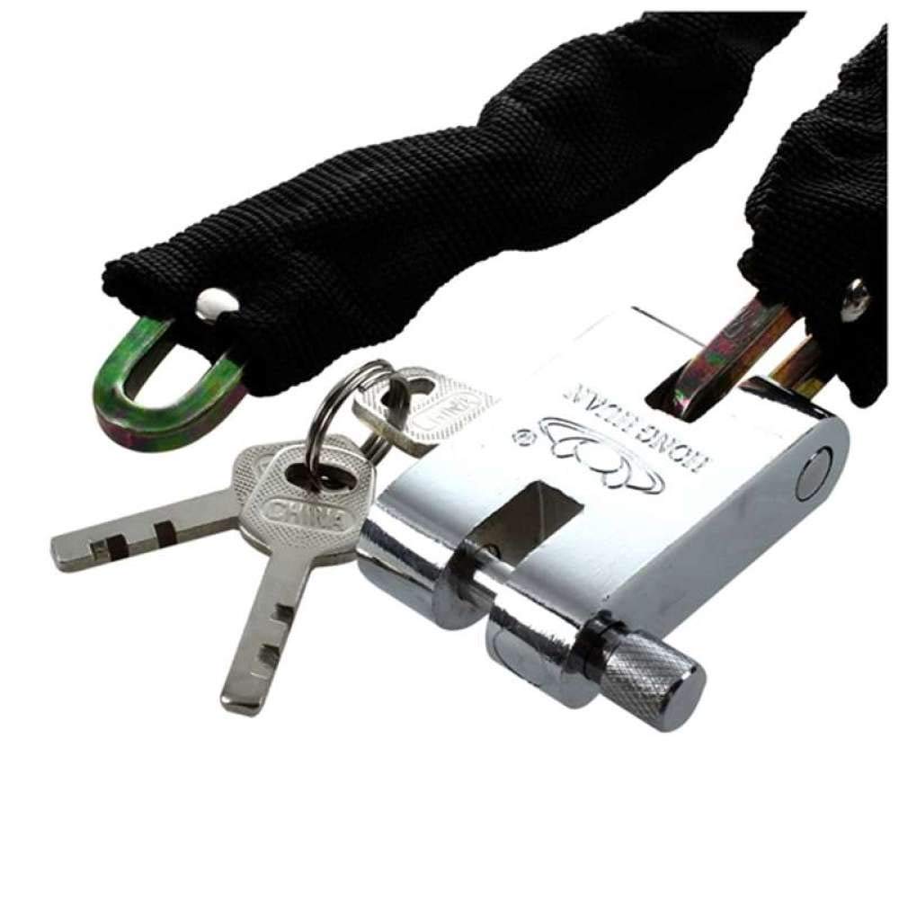 RUKDA Bicycle Lock Reinforced Metal Heavy Motorbike Motorcycle Bicycle Chain Lock Bike Lock