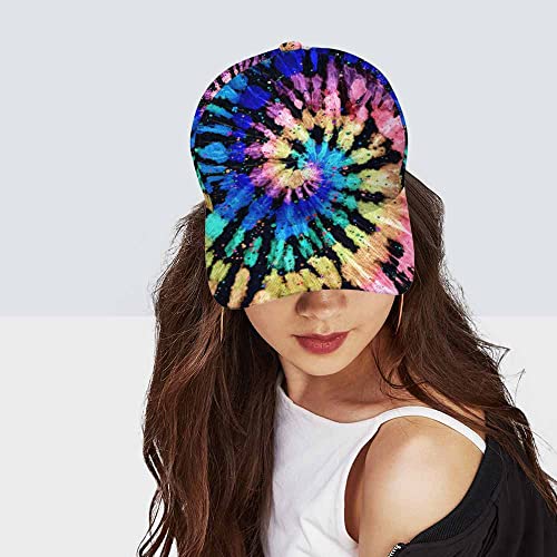 Pehede Tie Dye Baseball Cap Trucker Snapback Hats Vintage Ball Hat Adjustable Sport Caps for Men Women