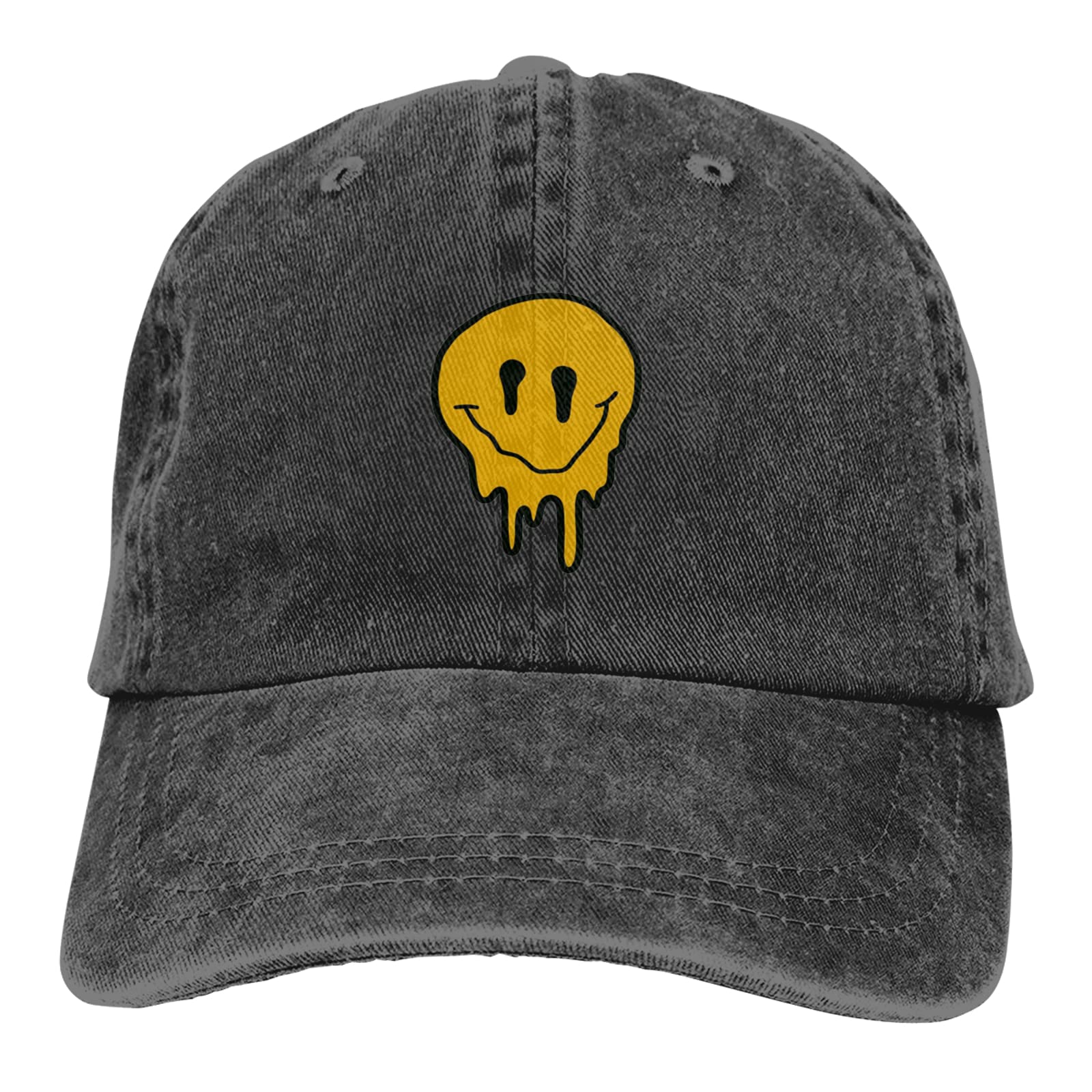 Men Women Unisex Adult Classic Baseball Cap Washed Cotton Denim Adjustable Hat Black