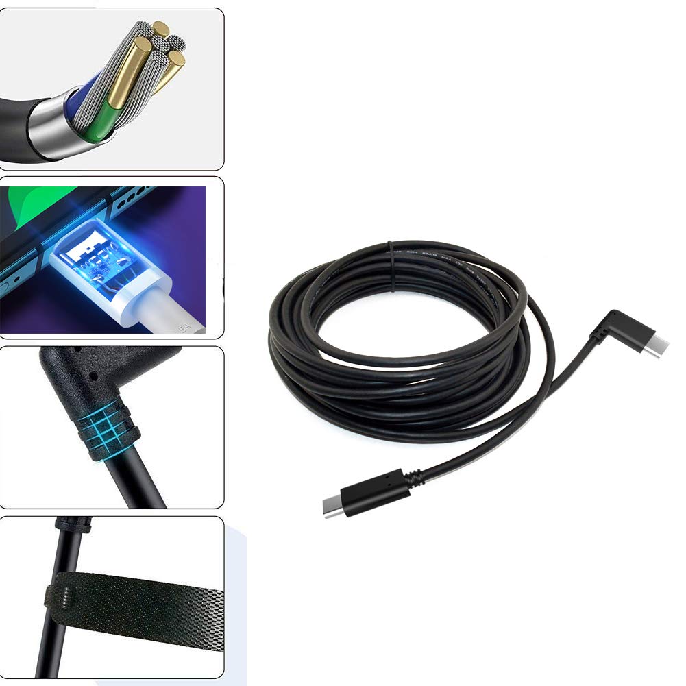 MASiKEN Oculus Quest Link Cable, 10FT USB C to USB C Cable, High Speed Data Transfer & Fast Charging Cables Compatible for Quest and Gaming PC (Type A)