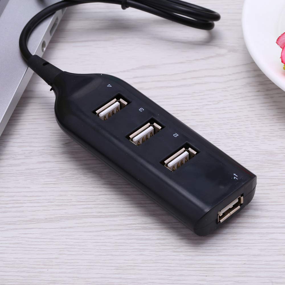 USB 2.0 Hub, 4 in 1 USB Multi Hub Splitter Power Adapter, for USB Mice, USB Printer, USB Scanner, USB Hard Drives, USB CD R, DVD ROM Drive