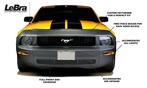 LeBra Custom Front End Cover | 551295-01 | Compatible with Select Ford Focus Models, Black