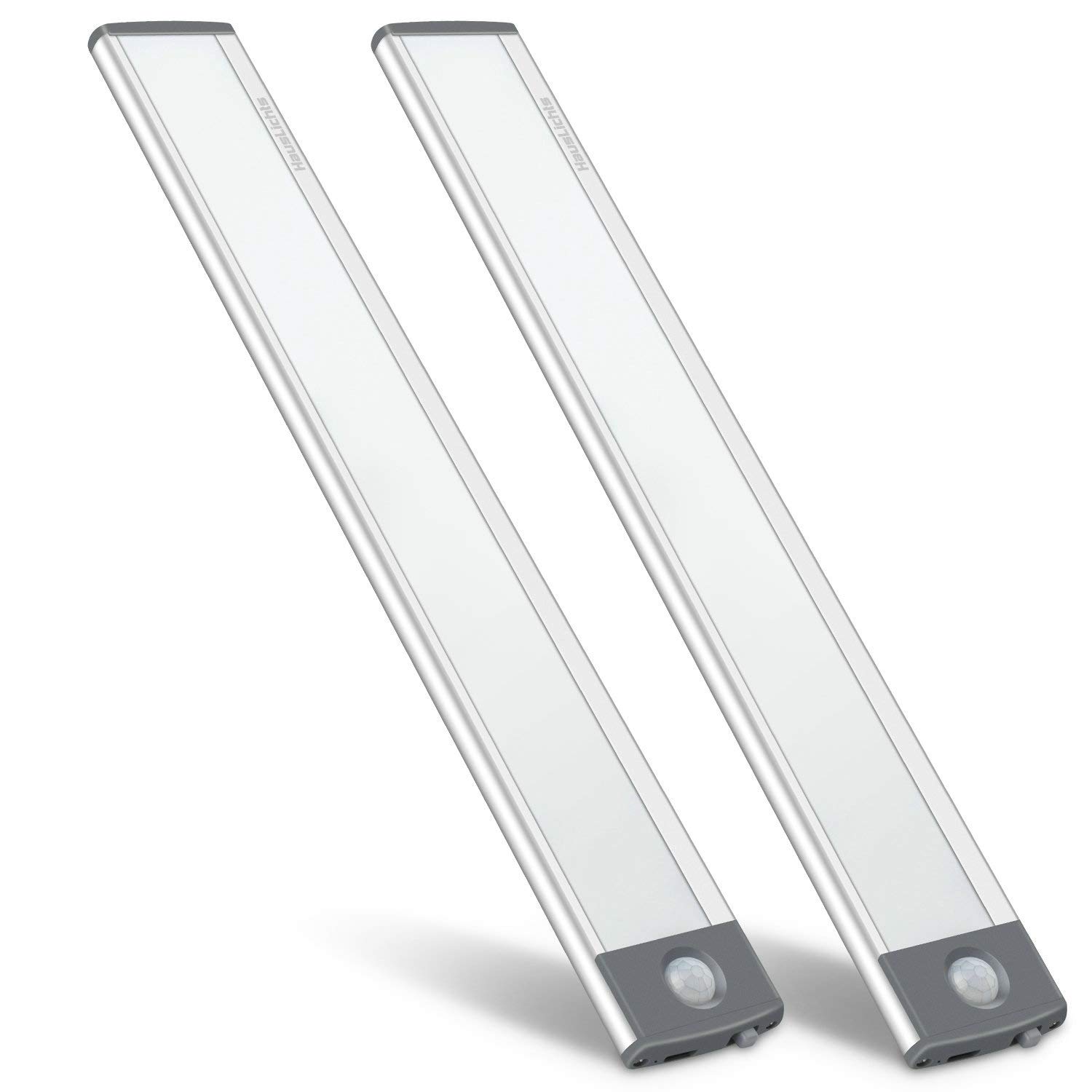 LED Under Counter Closet Lighting, Motion Sensor Cabinet Light, Wireless USB Rechargeable Kitchen Night Lights,Battery Powered Operated Light,Uniform Light/Wardrobe,Closets,Cabinet,Cupboard(2 Pack)
