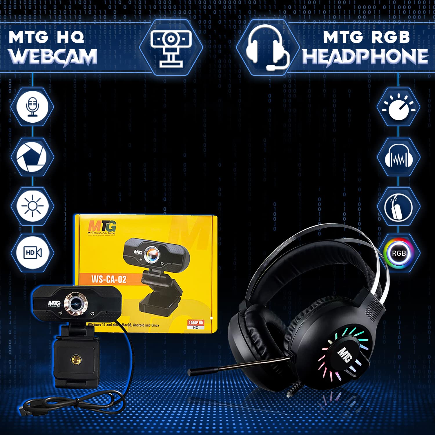 Lumos 8 Gaming Desktop PC, Intel Core i5 7th Gen, AMD RX 6400 4GB DDR6, 16GB RAM, 256GB SSD + 2TB HDD, PCI-E Bluetooth | Wi-Fi, RGB Kit, Win 10 Pro (Renewed)