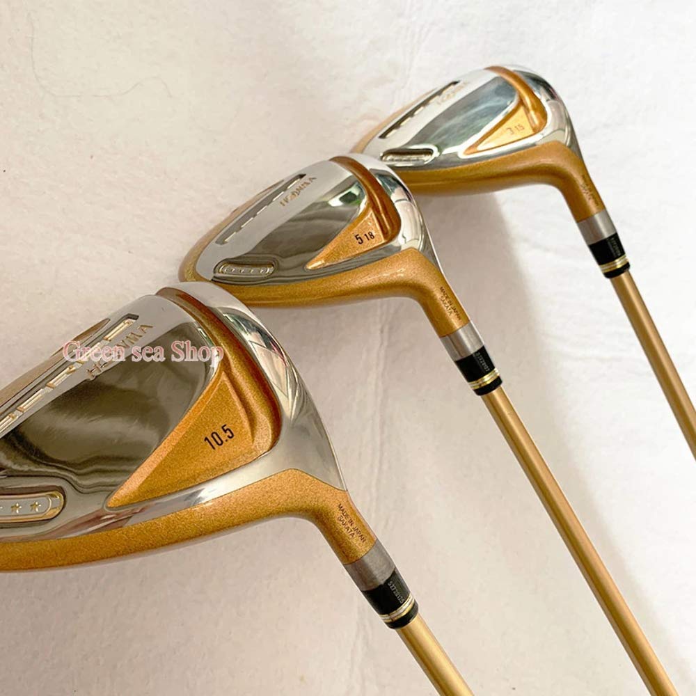 Mens Golf Clubs honma beres s-07 4 Star Golf Wood Set Driver+2 Fairway Wood with Graphite Golf Shaft R S or SR Flex Headcover Graphite R Flex 9 5