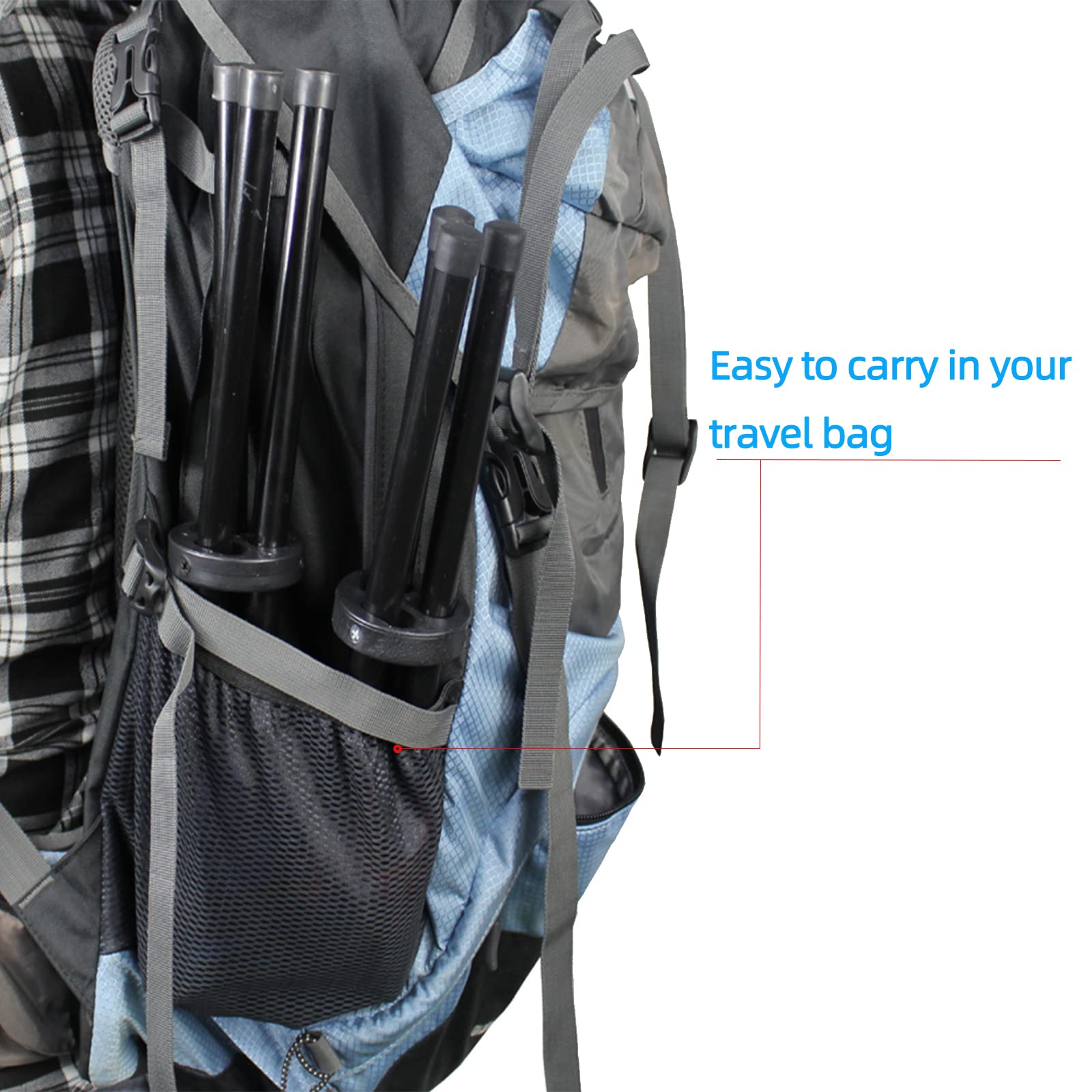 sawoolives Camping Foldable Folding Foot Stool for Adults Portable Retractable Camp Stool Folding Lightweieht Tripod Folding Camping Stool Travel Chairs for Adults Small Folding Stool…