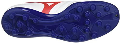 Mizuno Men's Football Shoe, White Highriskred, 10.5