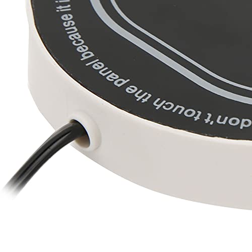 Smart Coffee Cup Warmer Black Coffee Mug Warmer for Desk with Heating Function for Cocoa Tea Milk Water(US Plug 110V)