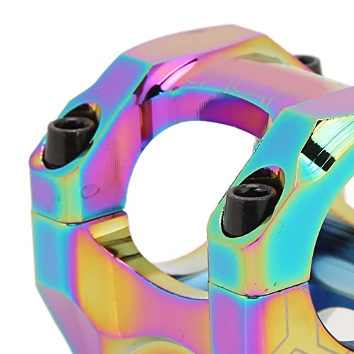 Raguso Short Handle Stem, Short Handlebar Stem Hollow CNC Cutting High Strength for Road Bike