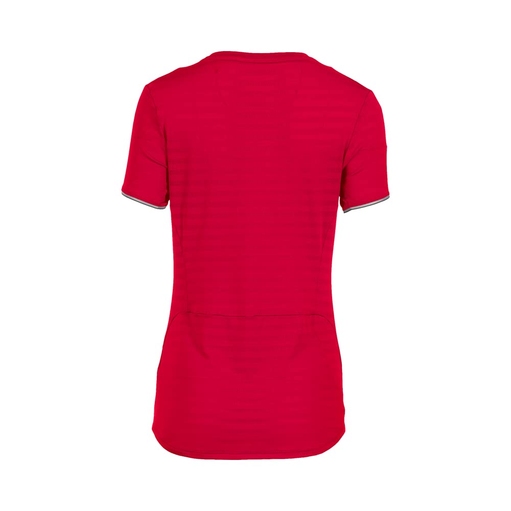 Mizuno Women's Athletic Eco Short Sleeve Tee, Red, Small