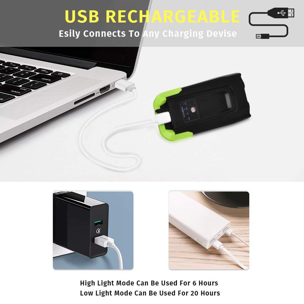 LETOUR LED Bike Light, Rechargeable Super Bright IPX6 Waterproof Bicycle Accessories Horn Speaker 2000mAh 800 Lumens Glare Flashlight