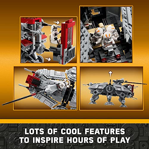 LEGO Star Wars AT-TE Walker 75337 Poseable Toy, Revenge of The Sith Set, Gift for Kids with 3 212th Clone Troopers, Dwarf Spider & Battle Droid Figures