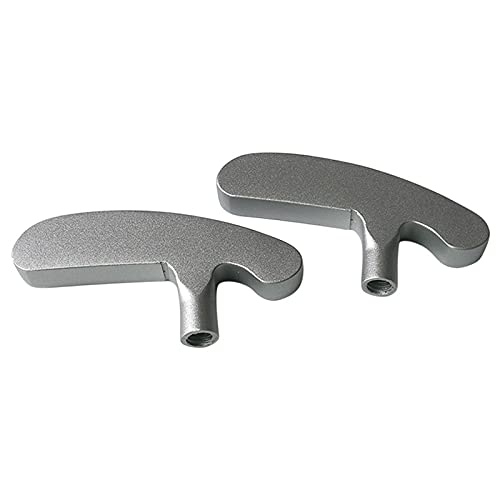 SIGNABOT Golf Practice Putter Head Silver Head Double Two- for Left/Right Handed Golf