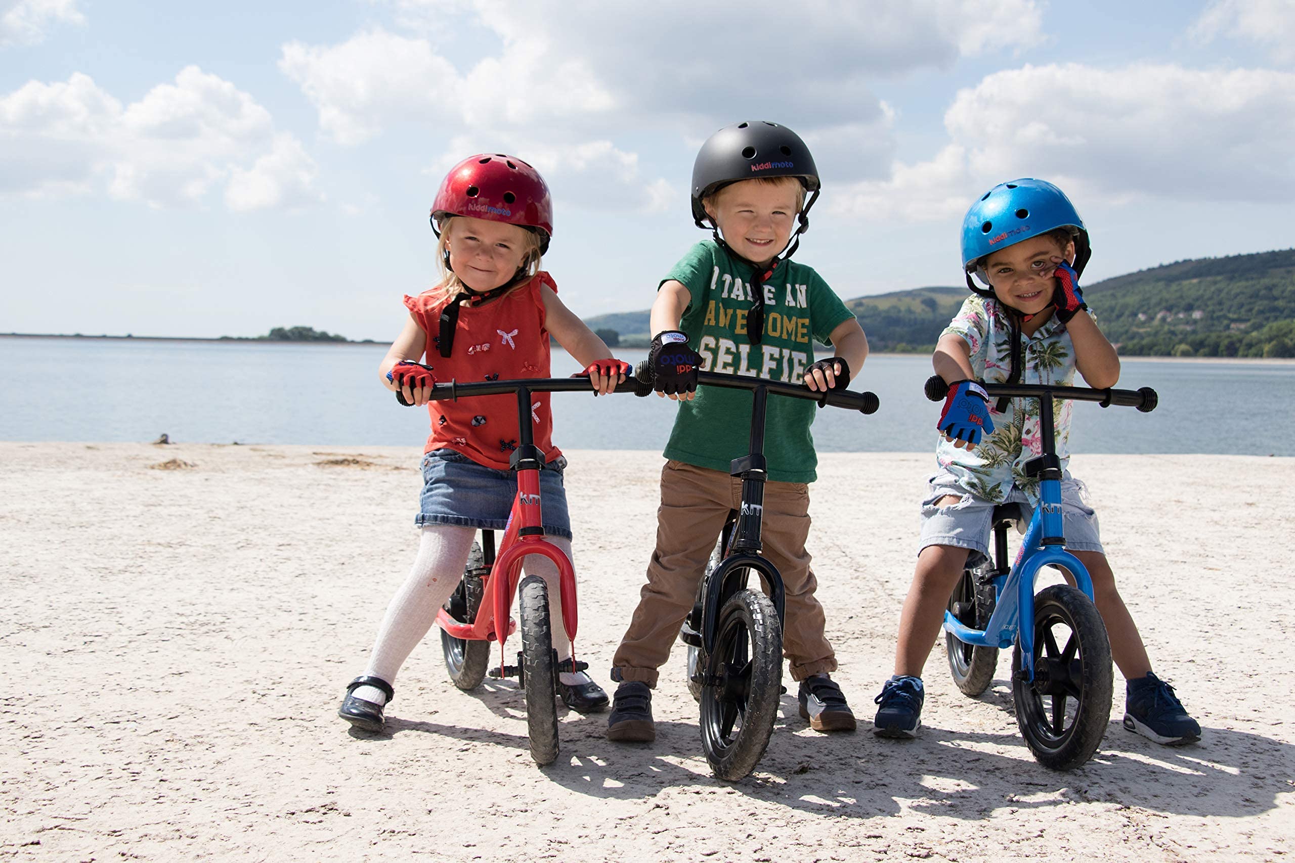 Kiddimoto Kids Helmet - Matt Orange Small