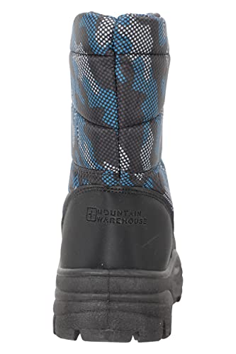 Mountain Warehouse Caribou Toddler Adaptive Snow Boots Black Kids Shoe Size 7 US