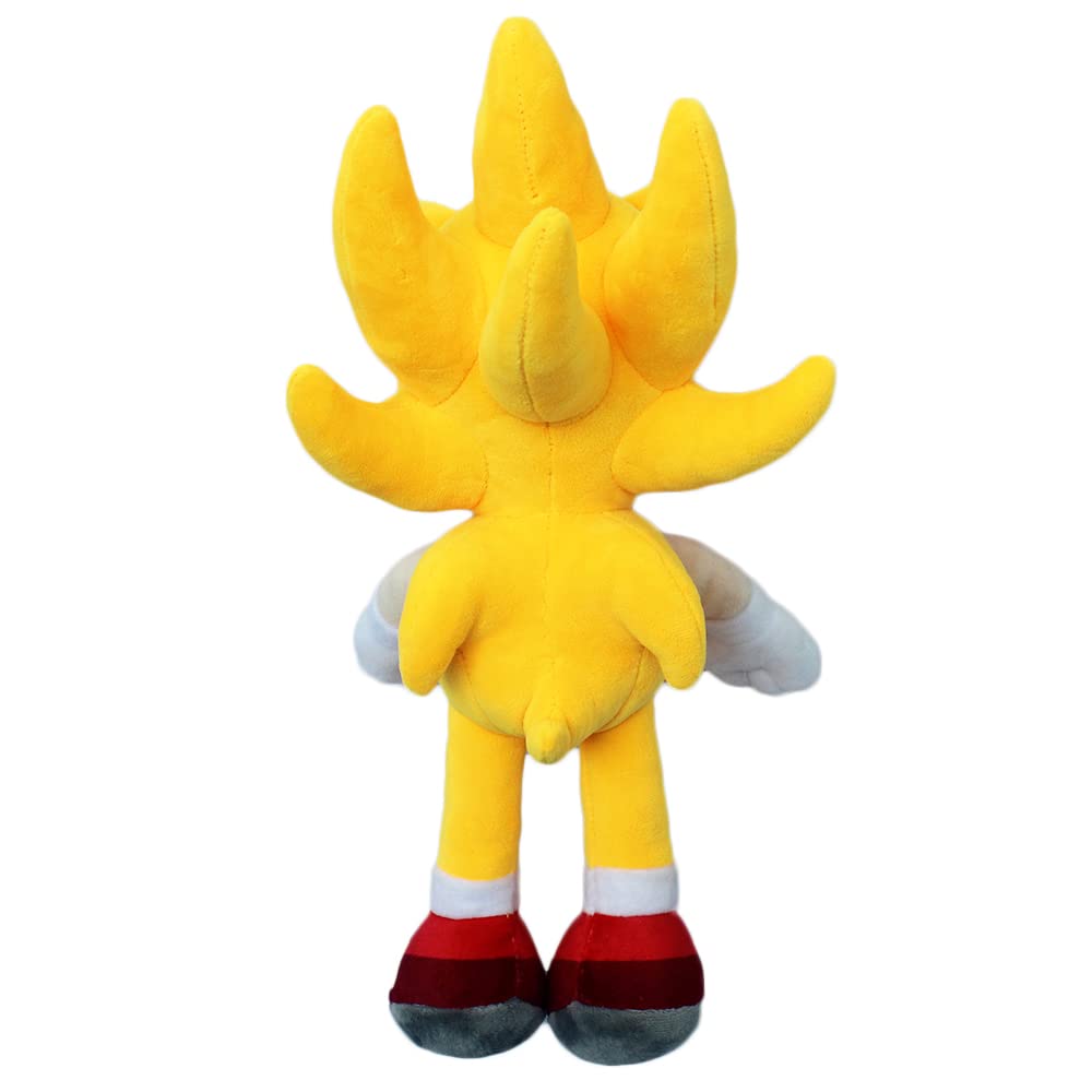 SODOSAY 14.6" Sonic Plush, Fleetway Super Sonic Plush Toy for Fans Gold Sonic Plush Figure Collectible