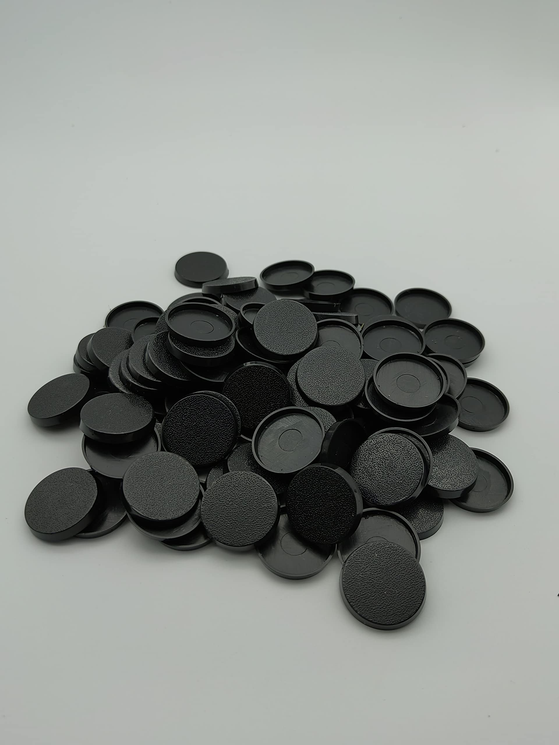 Lot of 100 25mm Round Bases for Warhammer 40k & AoS Games Workshop Wargame Bitz