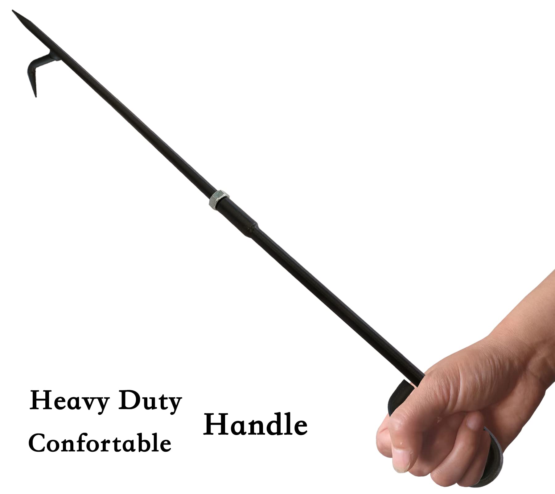 Stecoeico Fire Poker. 40 Inch, Strong & Sturdy and Durable One Piece Fire Pit Poker. Sturdy Extra Long Fireplace Poker with Strength. Perfect Fire Poker for Camping, Backyard Fire Pit and Fireplace.
