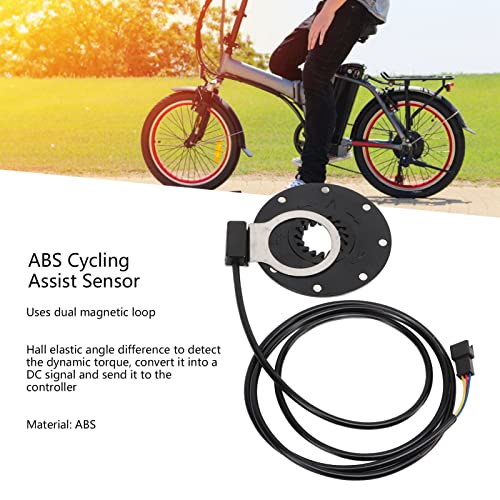 RiToEasysports Electric Bike Pedal Assist Sensor, 8 Magnets ABS Cycling Assist Sensor for Mountain Bike Replacement Accessory Part