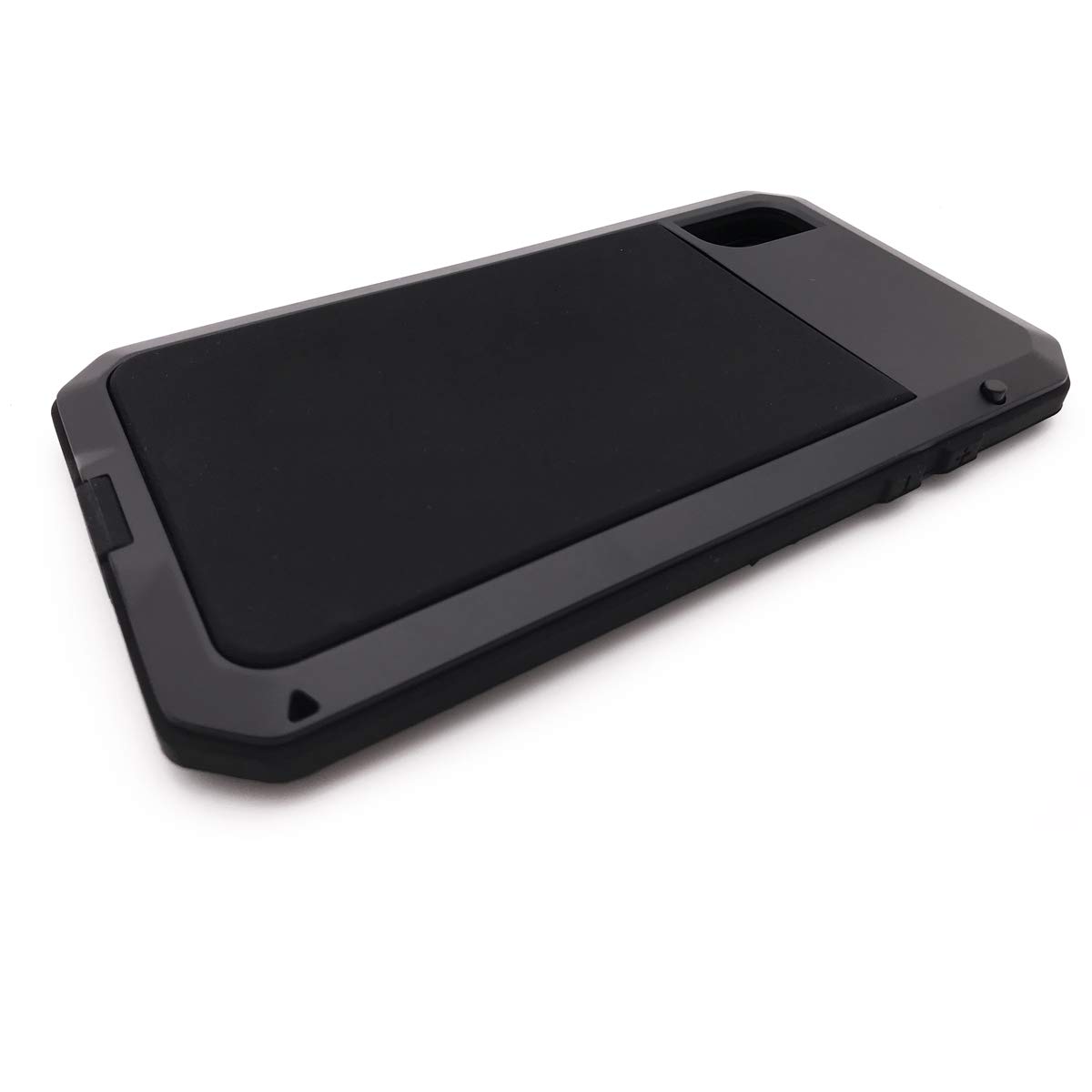 Marrkey iPhone Xs Max Case, 360 Full Body Protective Cover Heavy Duty Shockproof [Tough Armour] Aluminum Alloy Metal Case with Silicone Built-in Screen Protector for iPhone Xs Max - Black