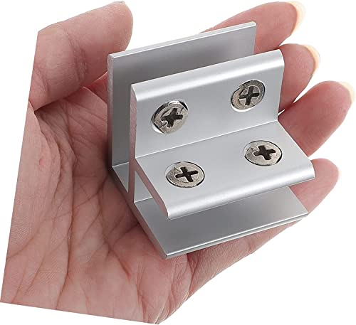 Shelf Brackets wall Shelves 8 pcs Accessories Holder Supports Door Glass Shelf Mount Balustrade Fixing Panel Angled Adjustable Degrees Handrail Alloy Pegs Cupboard Bracket Support Clip Brace Staircase