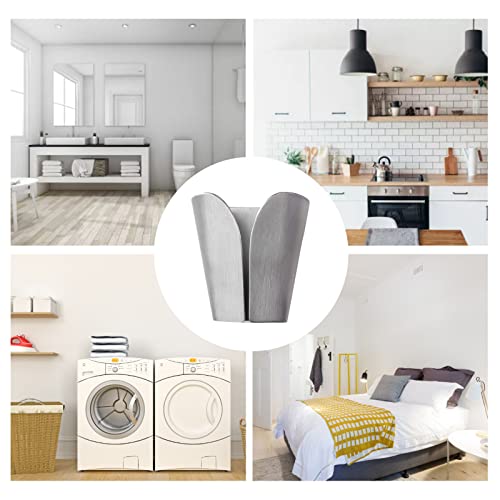 UFURMATE Towel Hooks, 4Pcs Self-Adhesive Towel Hooks Stainless Steel Kitchen Towel Holders Tea Towel Hangers Wall Mounted for Kitchen, Bathroom, Shower