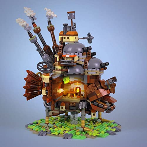 RuiyiF 1245PCS+ Medieval Flying Castle Building Blocks MOC Set Toys Animated Movies