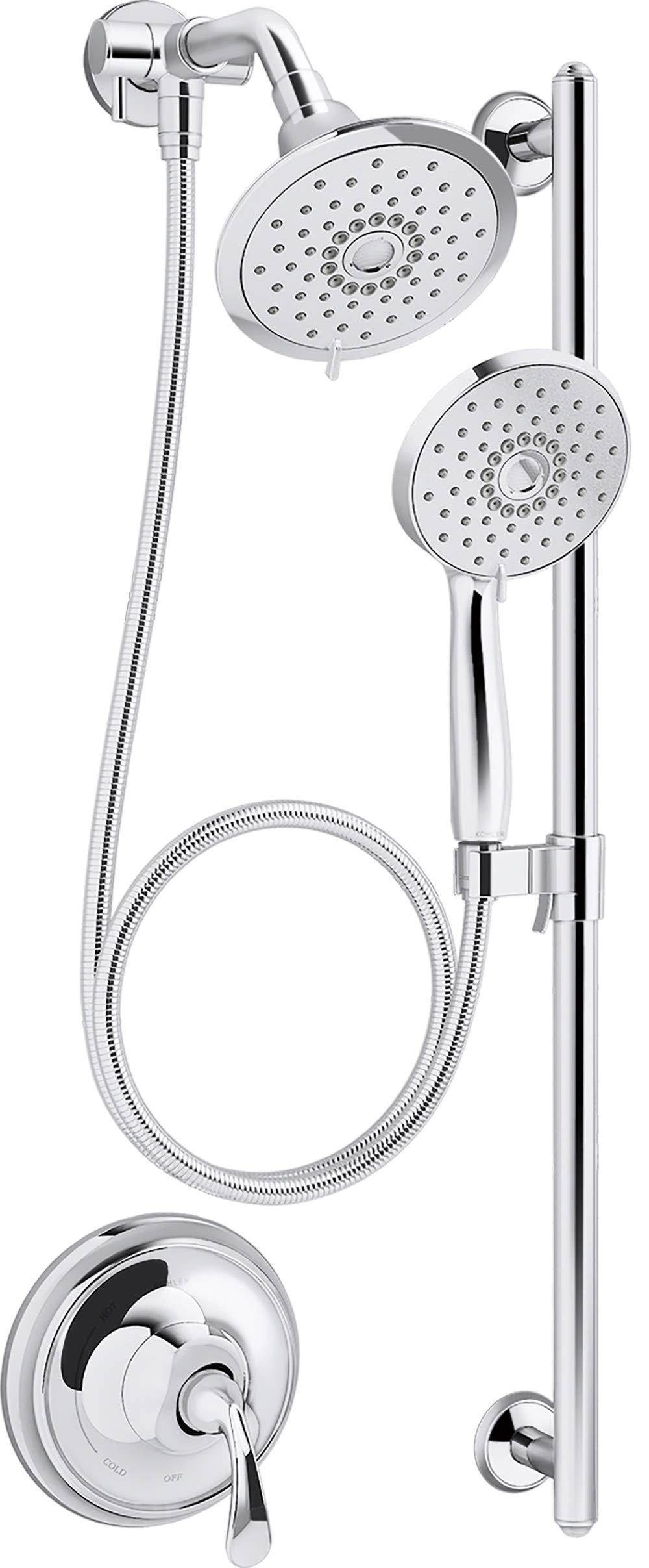 Kohler K-22180-G-CP Forte Shower Package, Polished Chrome