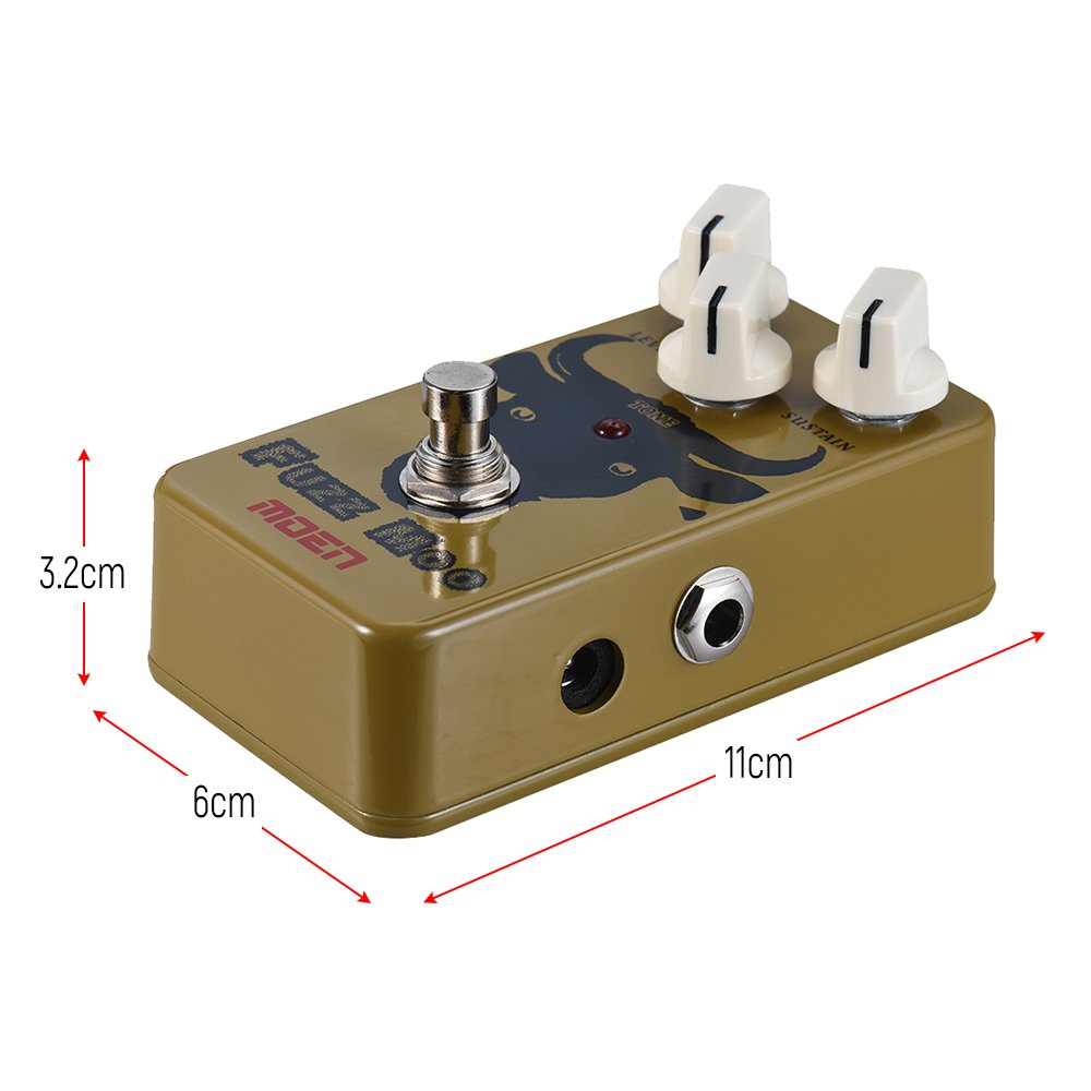 MOEN AM-FZ Fuzz Moo Fuzz Guitar Effect Pedal True Bypass Full Metal Shell With TONE Knob