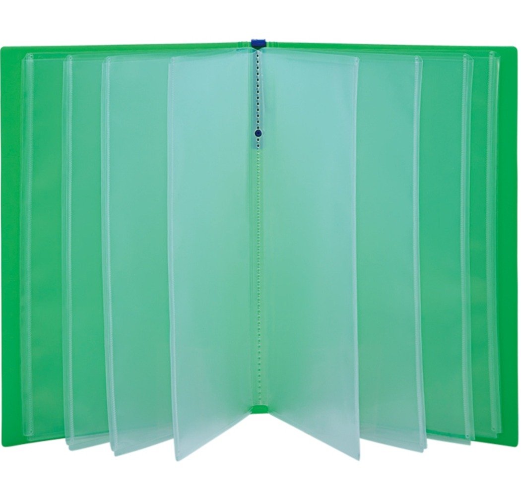 King Jim 8152TH Clear File Taffle, Pink, A4, 10 Pockets