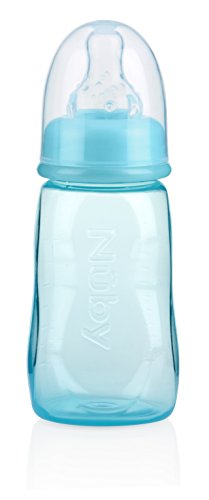 Nuby Standard Neck Tinted Feeding Nurser, 1 Count (Pack of 1), Colors May Vary