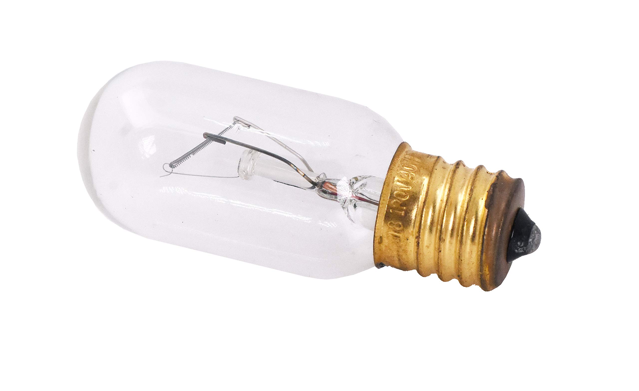 Mandala Crafts Appliance Light Bulbs for Microwave, Refrigerator, Oven; Dimmable, Intermediate Base, Pack of 8 (Warm White, E17 T8 120V 40 Watt)