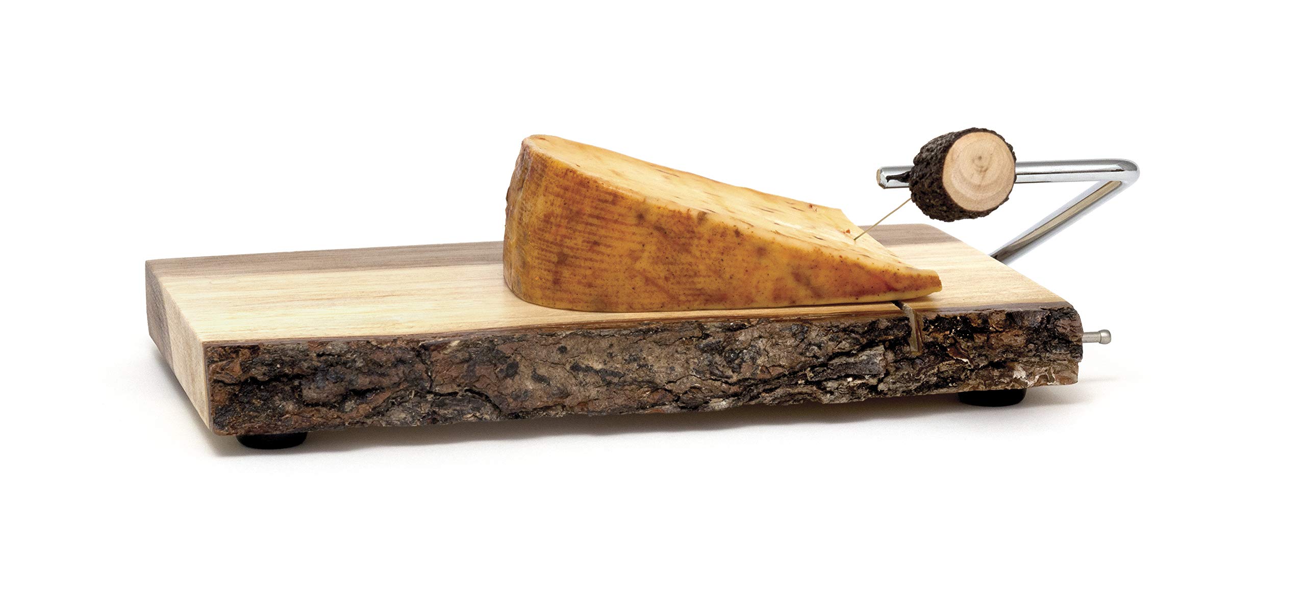 Lipper International Acacia Slab Cheese Slicer w Bark